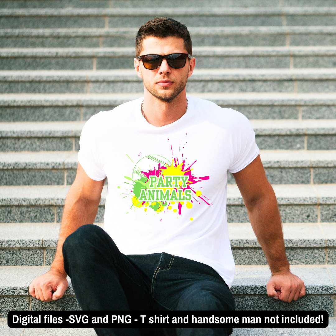 Party Animals SVG PNG Dtf Masculine DIGITAL Files for Party Animals ...