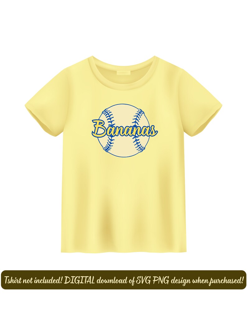 DIGITAL PNG SVG Savannah Bananas Dtf Graphic Tee Transfer Design ...