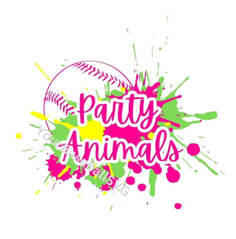 Party Animals SVG PNG Dtf Feminine DIGITAL Files for Party Animals ...