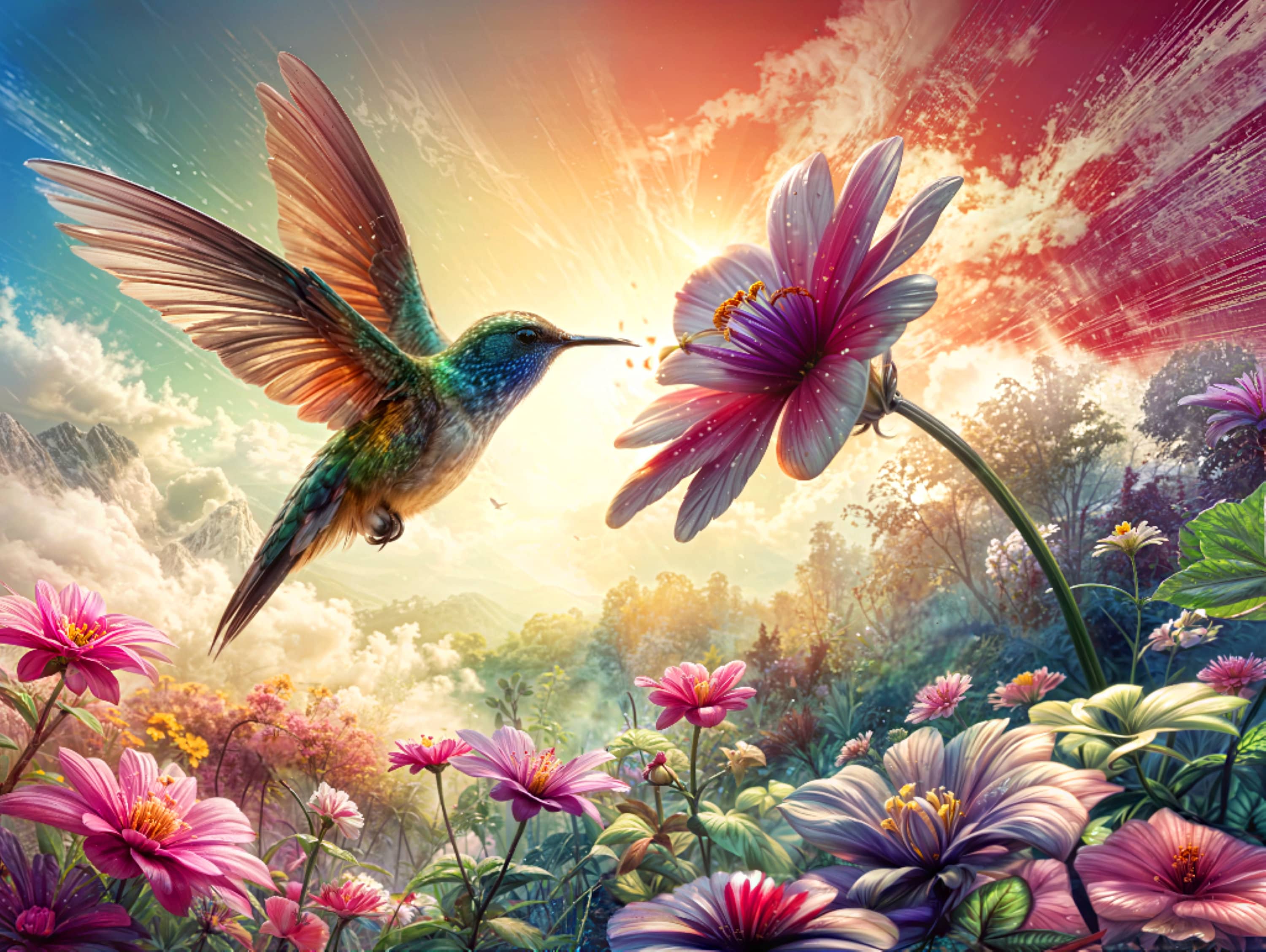 Puzzle for Adults, Puzzle for Children, Beautiful Flowers, Colorful ...
