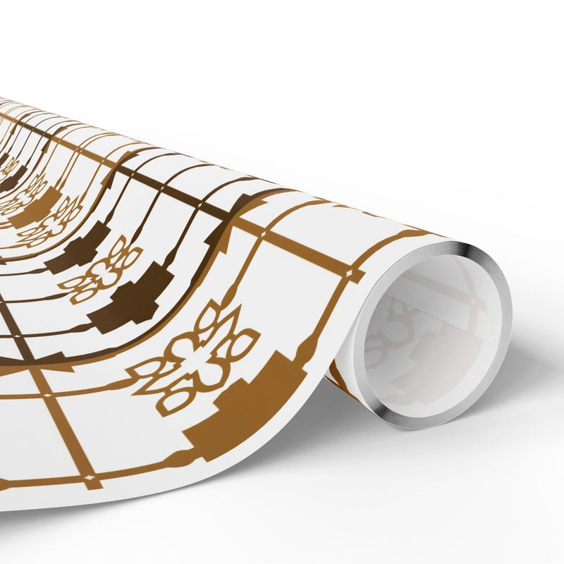 Grid Wrapping Paper - Etsy