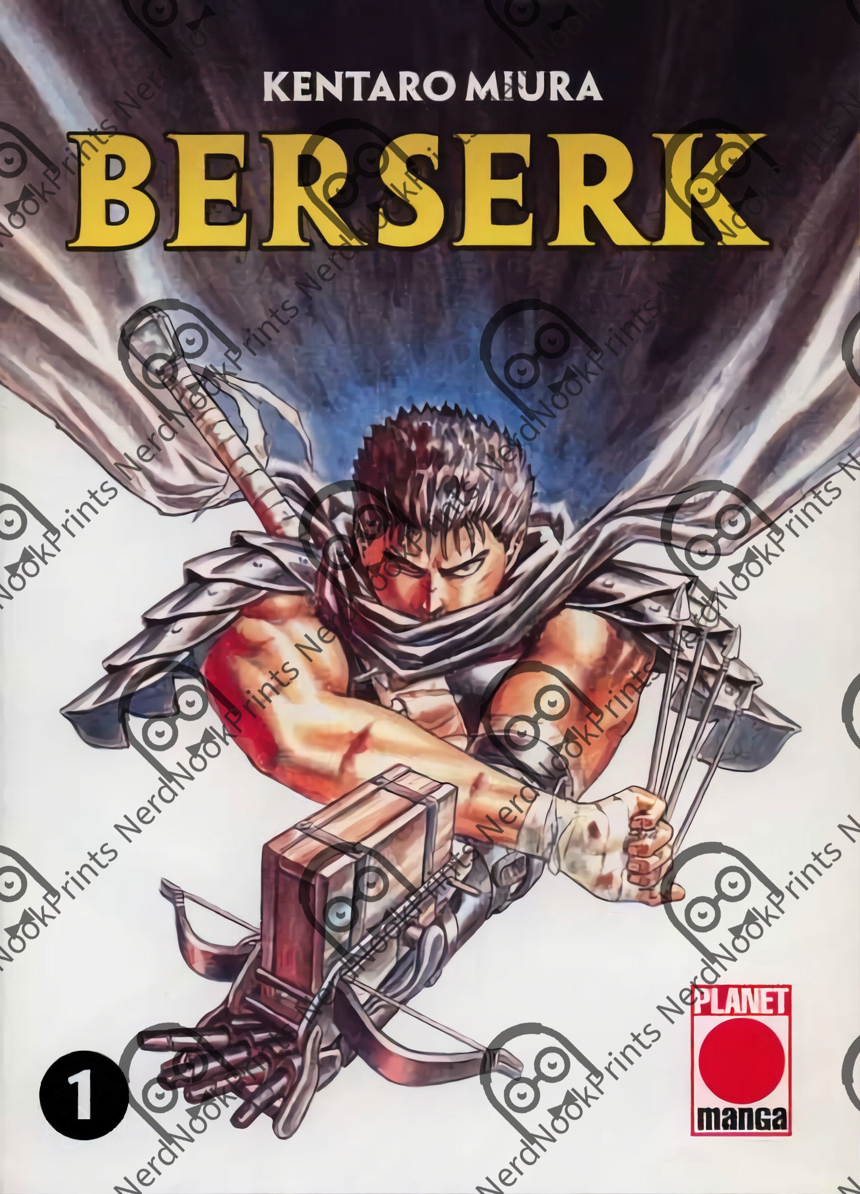 Berserk Poster - Manga Cover Book 1 (high Res) - Etsy