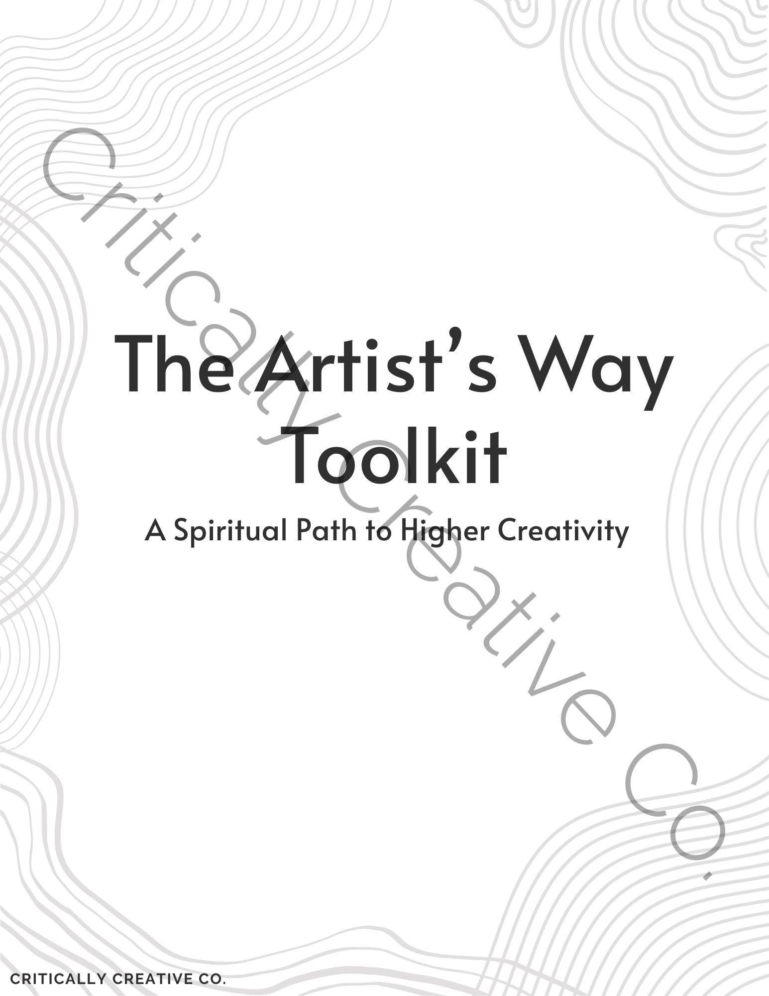 The Artist's Way Toolkit: Printable Workbook & Reflection Journal ...