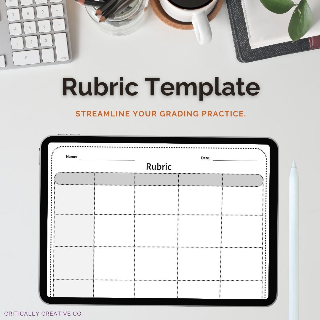 Rubric Template Worksheet: Grading Rubric, Measure Learning Outcomes ...