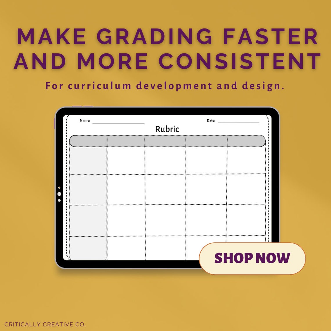 Rubric Template Worksheet: Grading Rubric, Measure Learning Outcomes ...