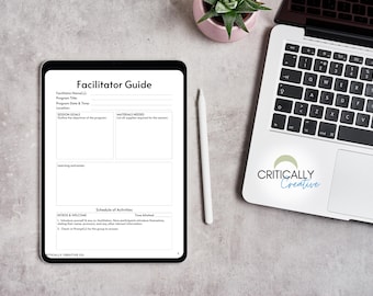 Facilitator Guide Worksheet: Printable Workshop Lesson Plan, Program ...