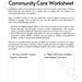 Community Care Worksheet: Printable Community-building & Collective ...