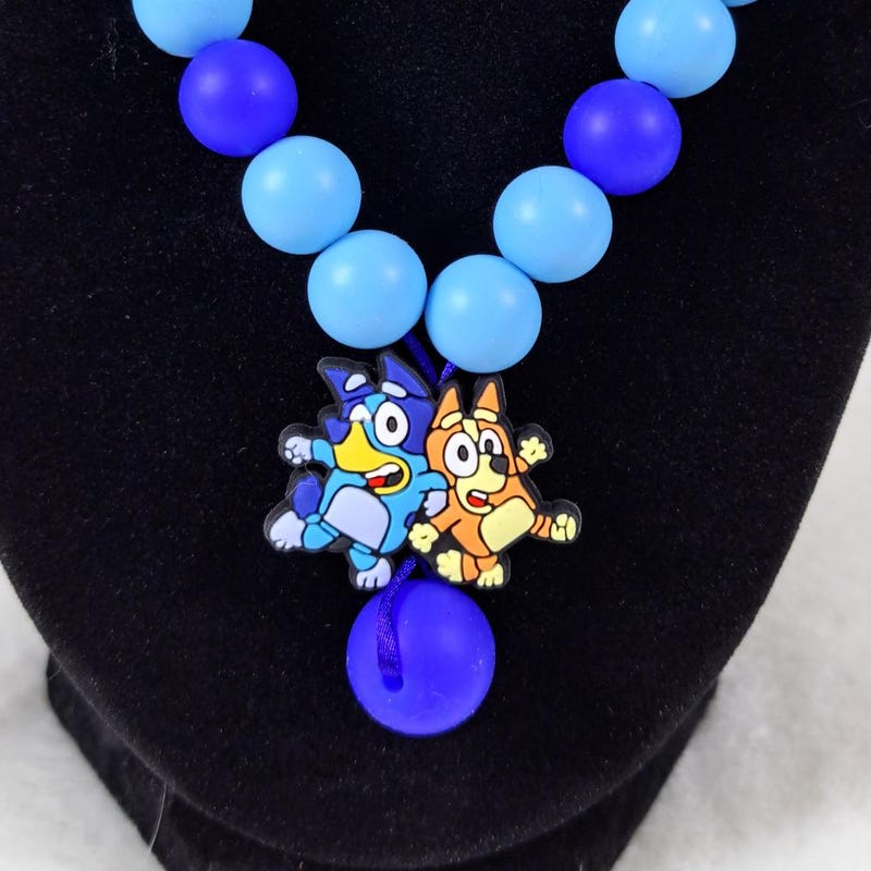 Personalized Bluey Necklace - Etsy