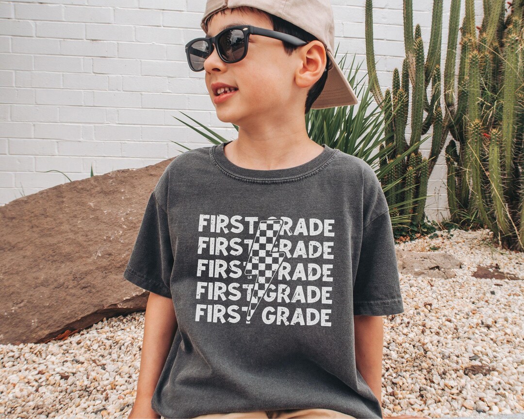 First Grade Shirt, Back to School Shirt, First Grader Shirt for Boys ...