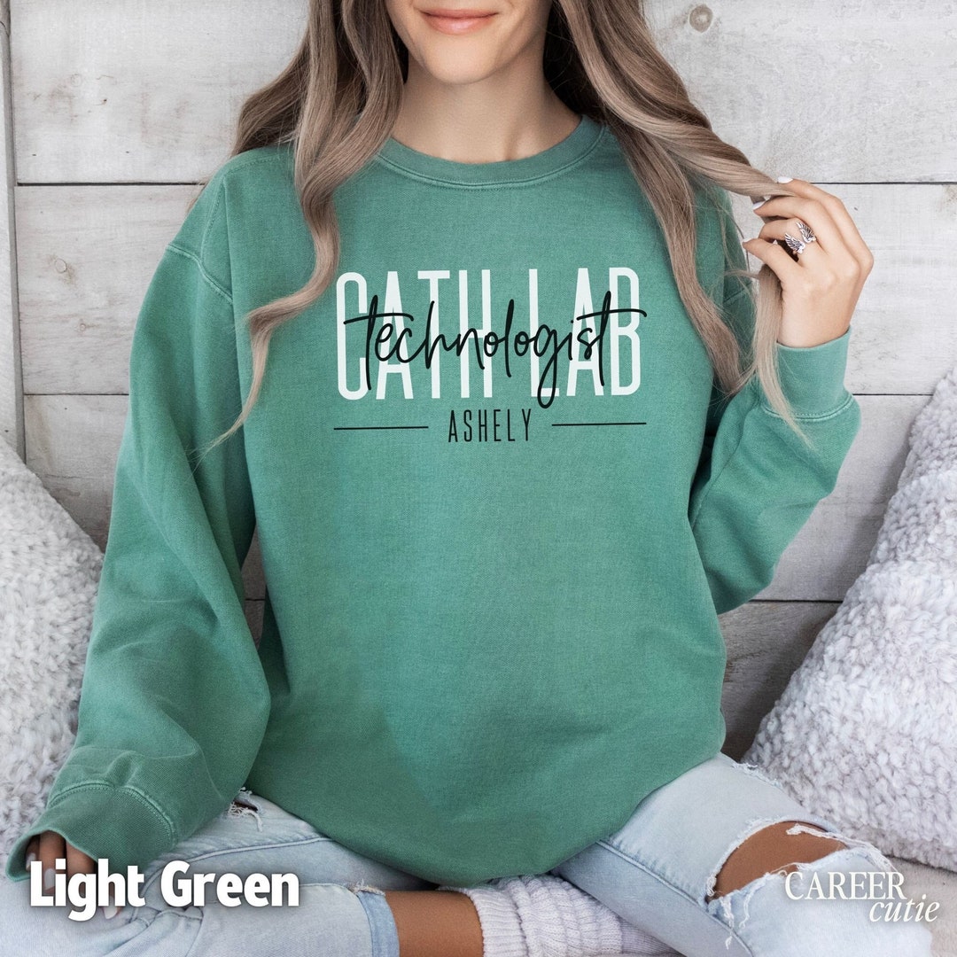 Personalized Cath Lab Technologist Sweatshirt, Custom Cath Lab Tech ...