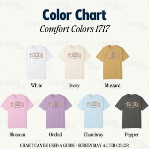 Custom Teacher Shirt, Comfort Colors® Teacher Shirt, Personalized ...