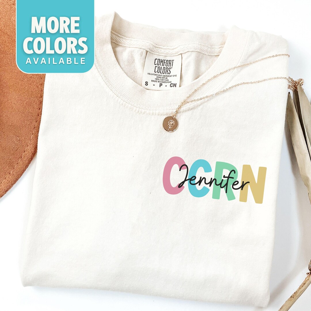 Personalized CCRN Nurse Shirt, Custom CCRN Nurse T-shirt, CCRN Nurse ...