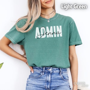 Personalized Admin Shirt, Custom Administrative Assistant Tshirt ...