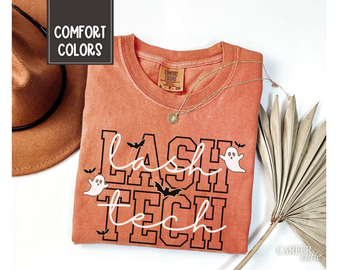 Lash Tech Halloween Shirt, Comfort Colors Lash Artist Tshirt, Halloween ...