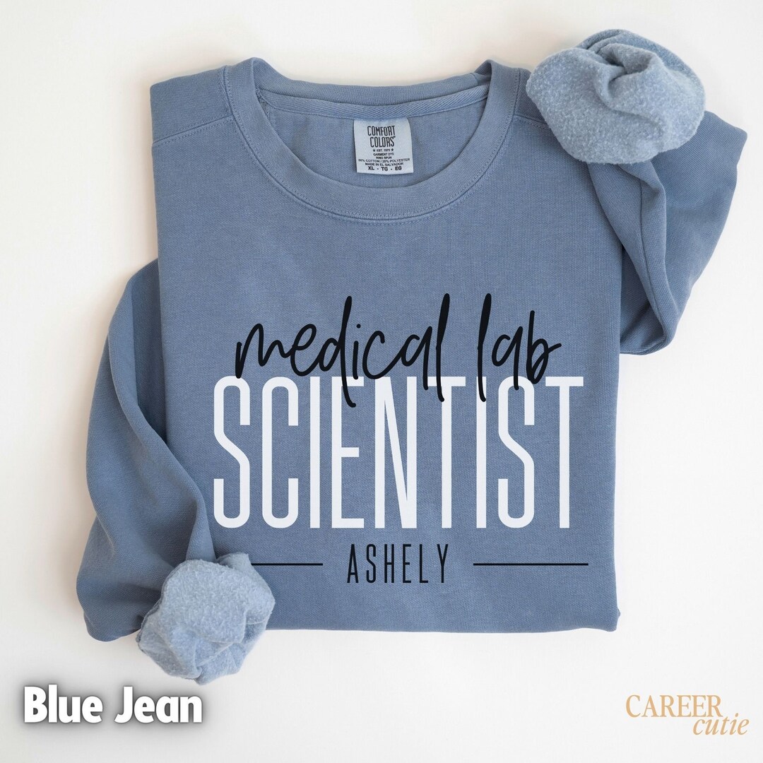 Medical Lab Scientist Sweatshirt, Personalized Medical Lab Science ...