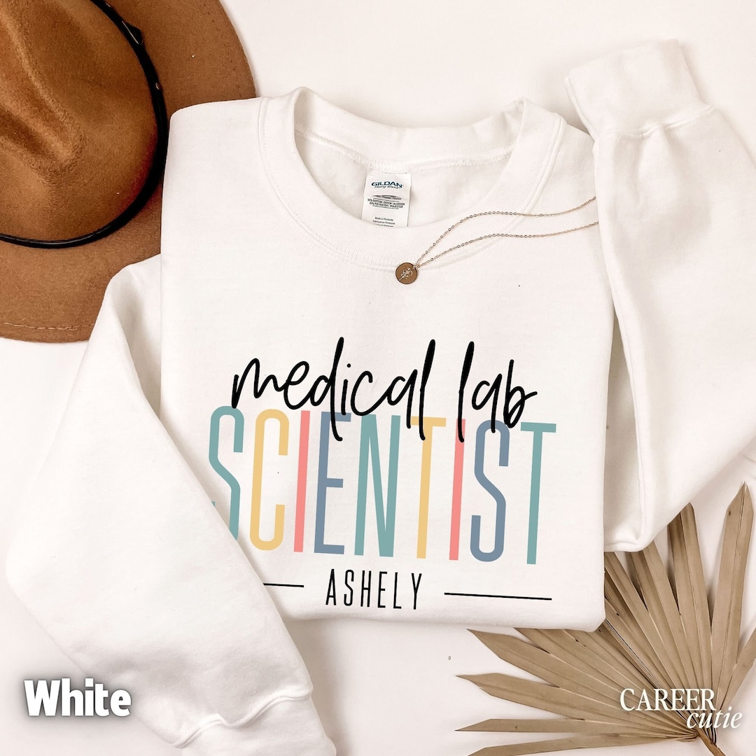 Medical Lab Scientist Sweatshirt, Personalized Medical Lab Science ...