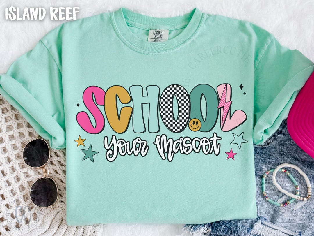 Custom School Tshirt Back to School Shirts Customizable School Mascot ...