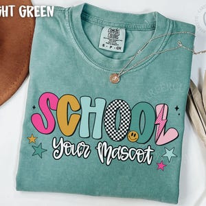 Custom School Tshirt Back to School Shirts Customizable School Mascot ...