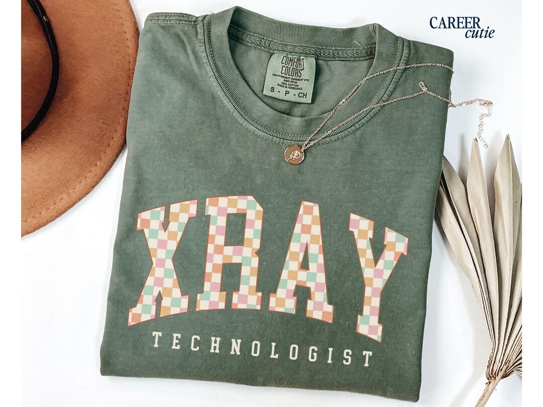 Xray Tech Shirt, Comfort Colors® X-ray Tech Shirt, Retro Checkered ...