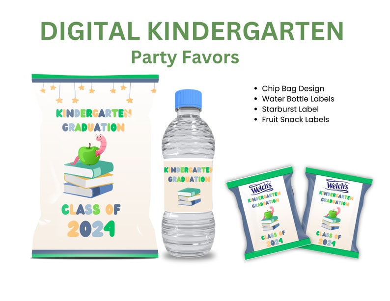 Kindergarten Grad Favors, Diy Kindergarten Graduation Party Favors - Etsy