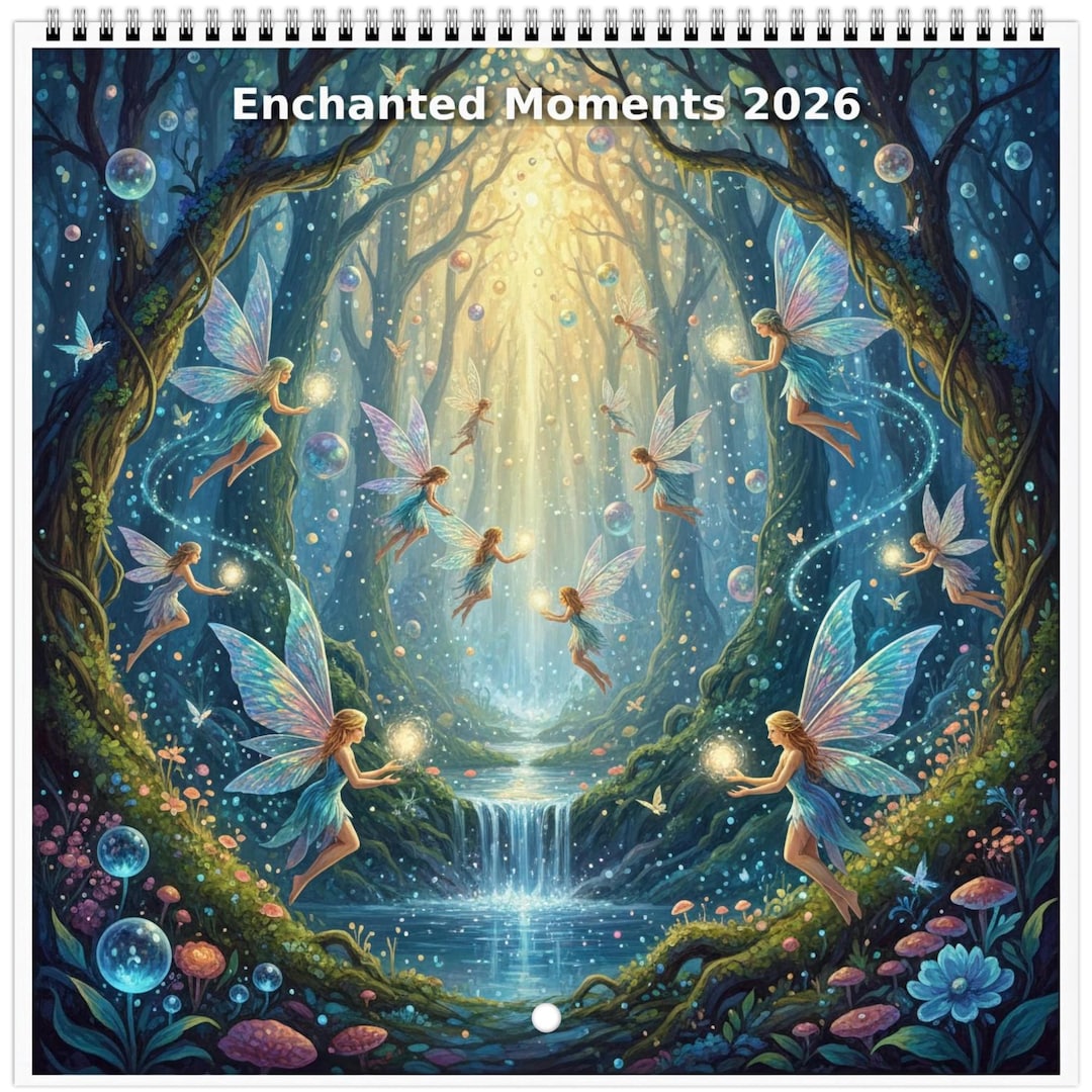 US/CA Only Enchanted Moments 2026 Fairy Calendar – 8.5x8.5 Magical ...