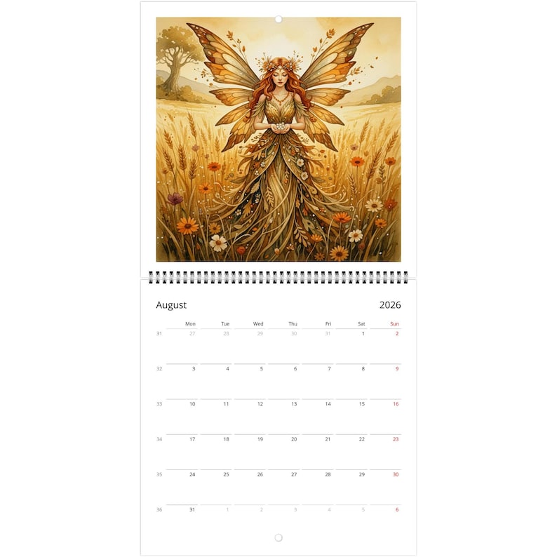 US/CA Only Enchanted Moments 2026 Fairy Calendar – 8.5x8.5 Magical ...