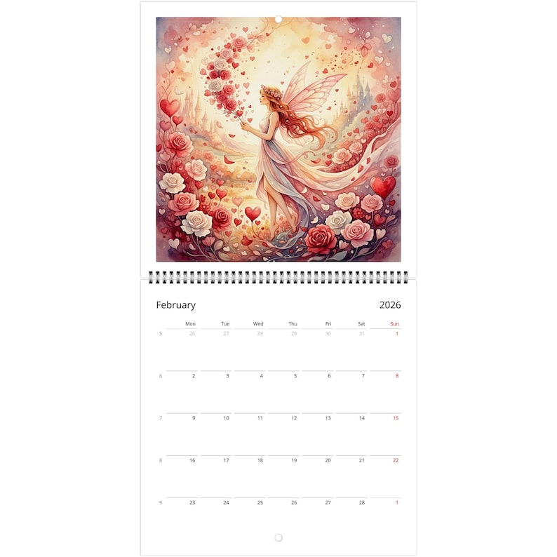 US/CA Only Enchanted Moments 2026 Fairy Calendar – 8.5x8.5 Magical ...