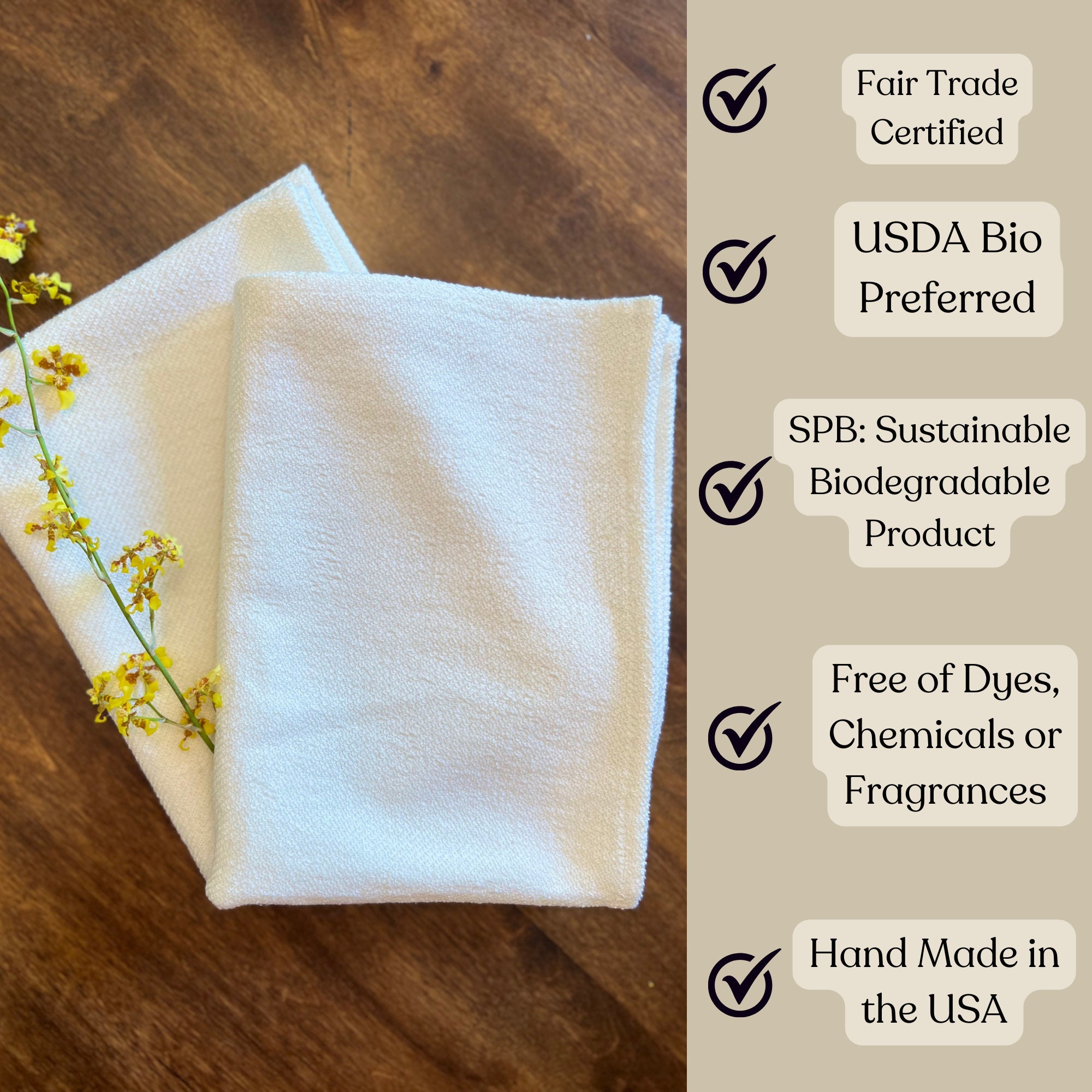 Organic Hemp, Zero Waste, Reusable Paper Towel - Etsy