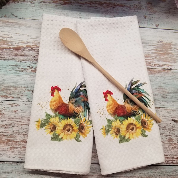 Rooster Dish Towels - Etsy