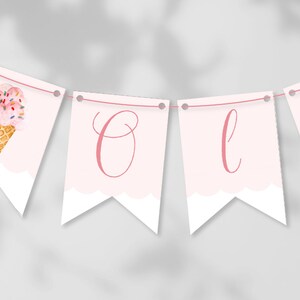 Ice Cream Party Food Tent, Custom Food Sign Label, Watercolor Ice Cream ...