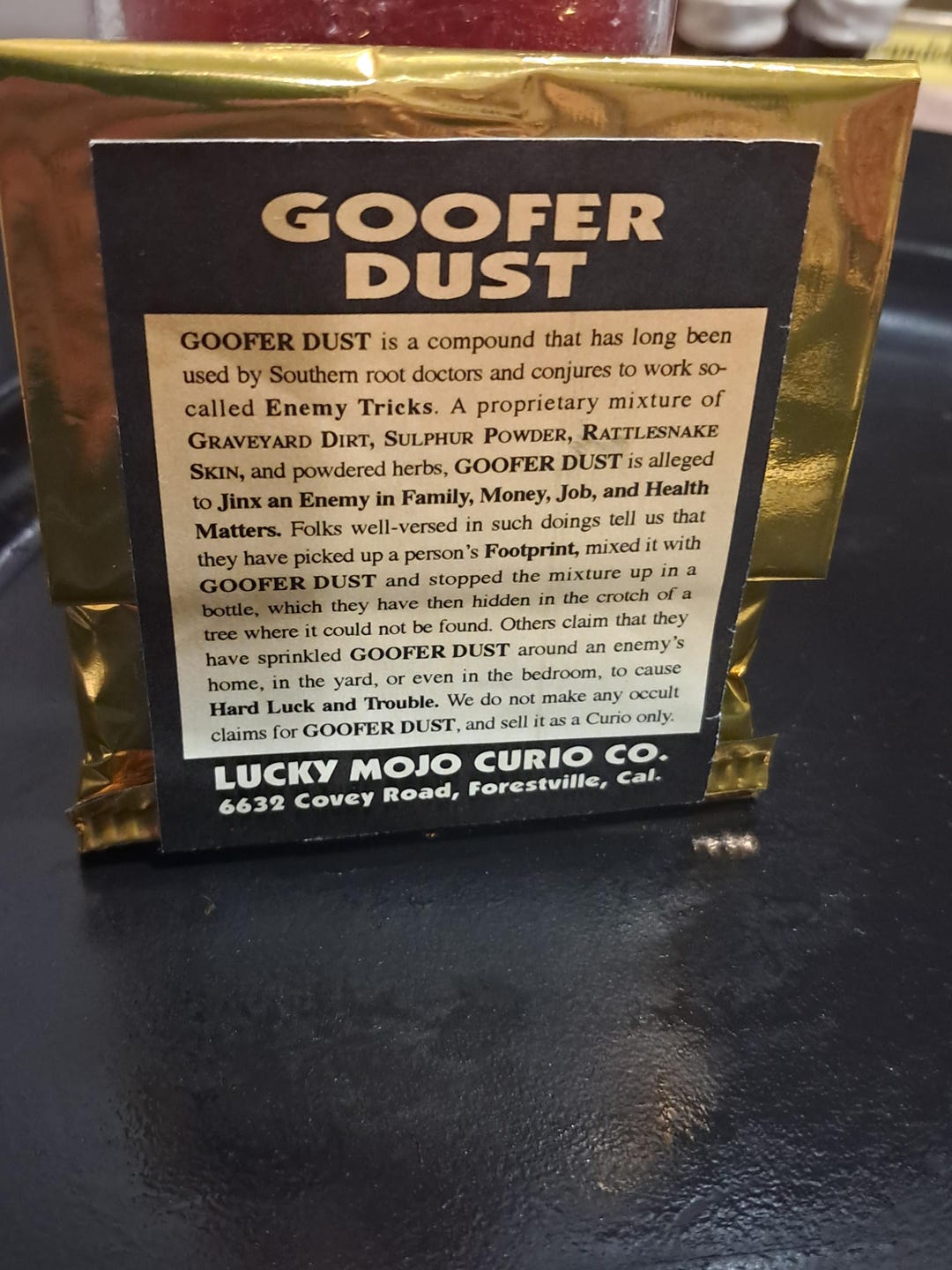 Genuine Lucky Mojo Goofer Dust: Used in Hoodoo and Rootwork to ...
