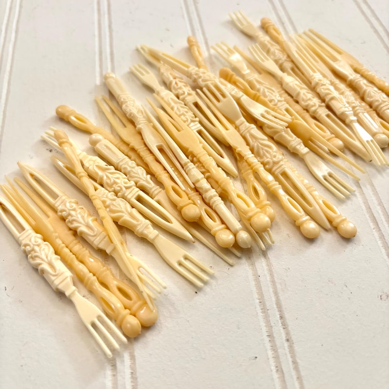 Vintage Food Picks Forks - Etsy