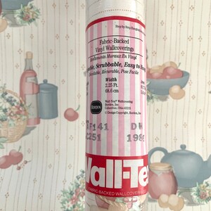 Vintage Vinyl Wallpaper, 1980s Wall-tex Fabric Backed Wallcovering ...