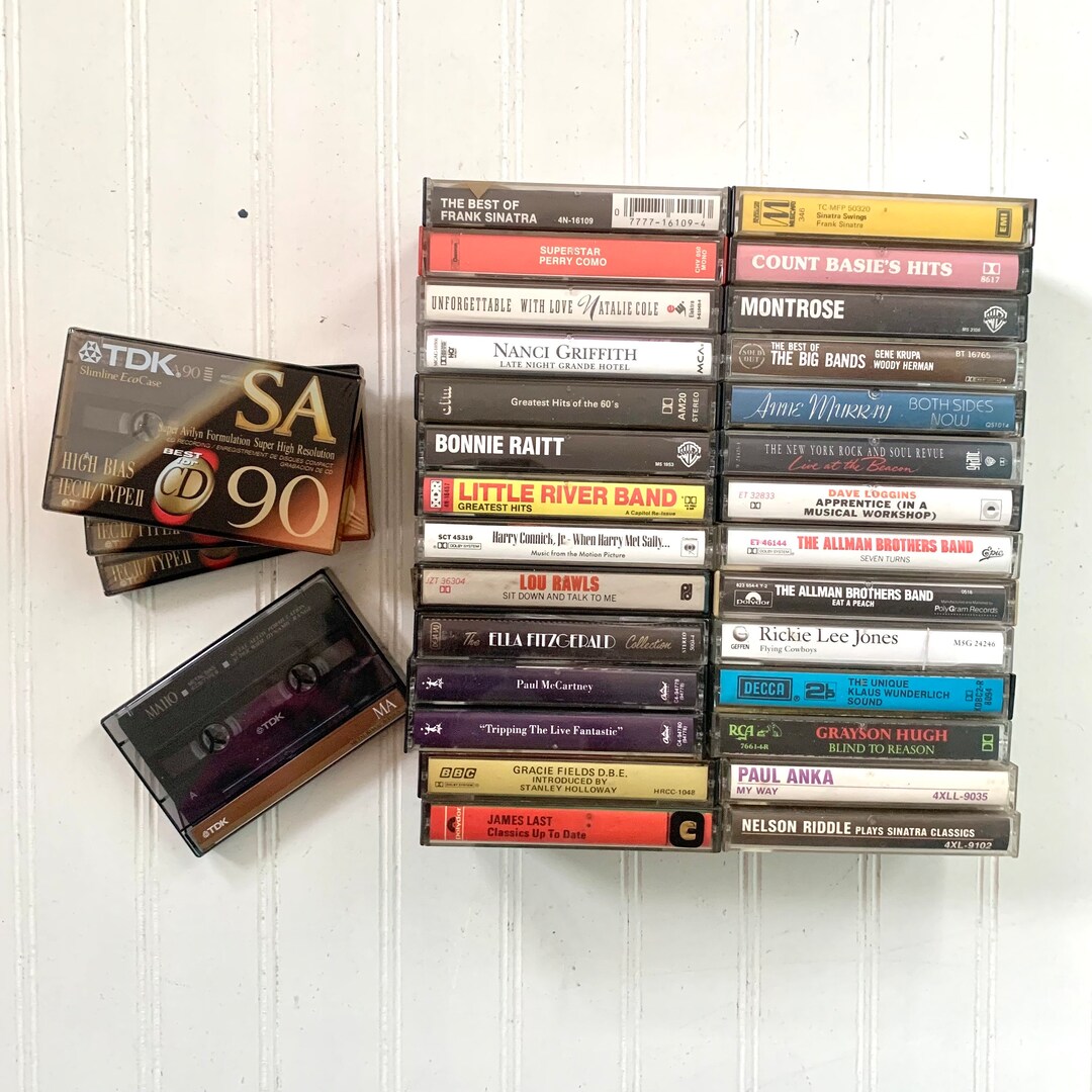 Vintage Cassette Tapes, Untested, 3 TDK Blank Tapes New in Package ...
