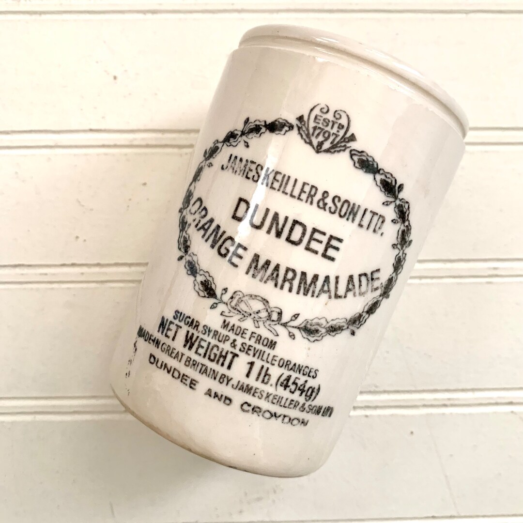 Vintage Dundee Orange Marmalade Stoneware Pot, Made in England, James ...