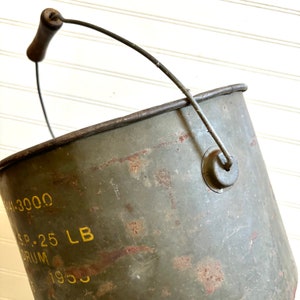 Vintage Metal Soap Bucket, Davies Young Soap Company, Ohio, Military ...