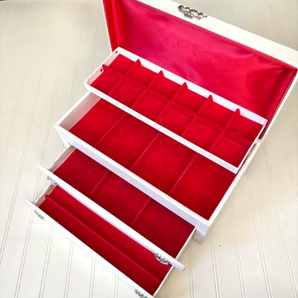 White Jewelry Box - Etsy