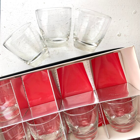 Home & Living Libbey Colorful Framed Number Tumblers Vintage Midcentury ...