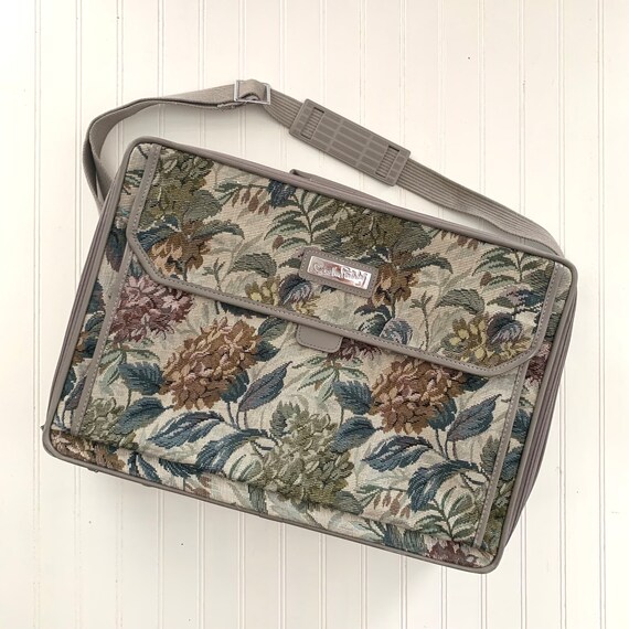 Vintage Diane Von Furstenberg Floral Tapestry Suitcase Vintage Diane Von Furstenberg Floral Tapestry Suitcase