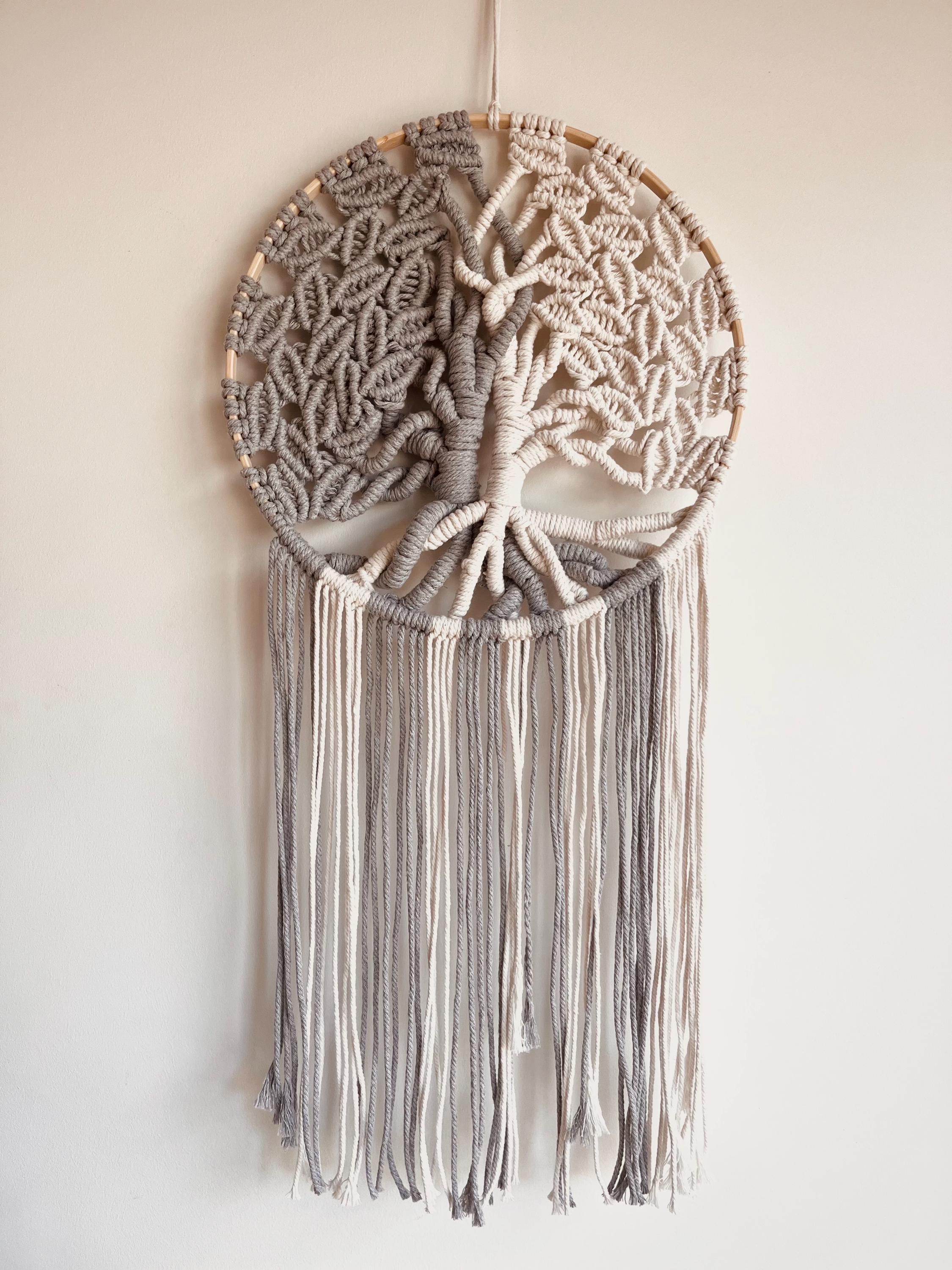 Two-tone Tree of Life Macrame Wall Hanging - Etsy