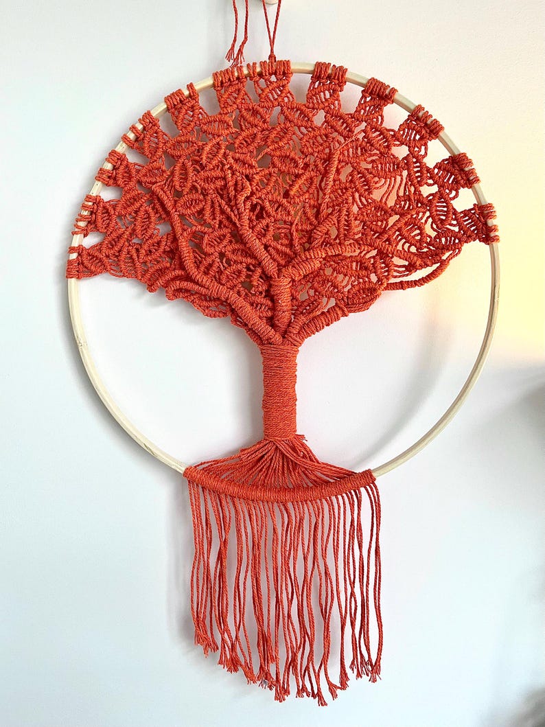 Two-tone Tree of Life Macrame Wall Hanging - Etsy