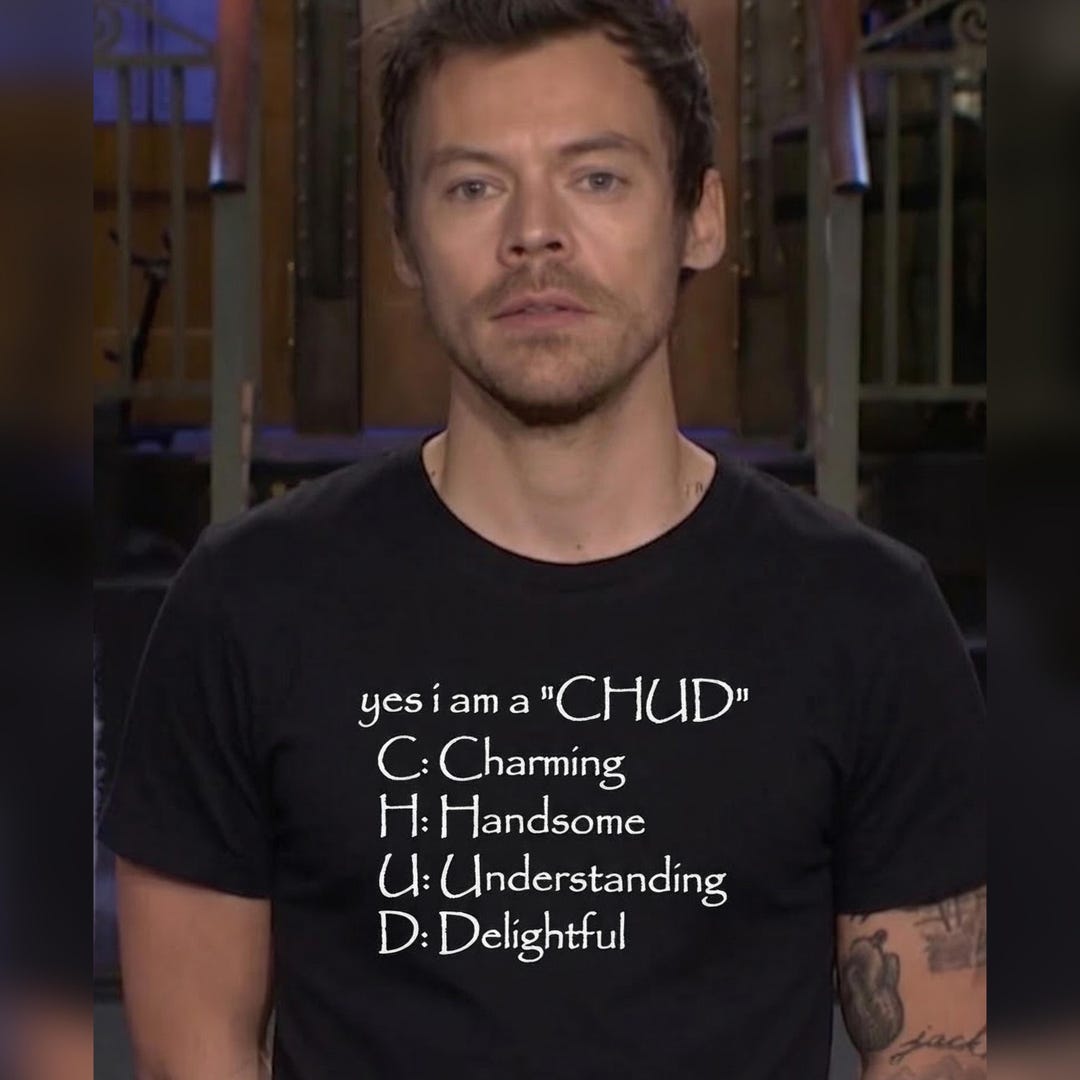 Yes I Am A Chud Funny Meme Tshirt, Funny Acronym Joke Tee, Sarcastic ...
