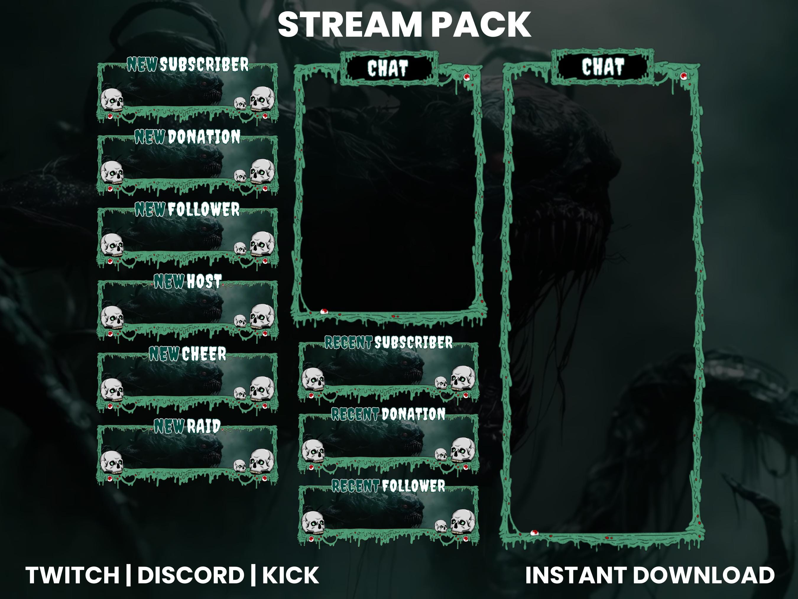 Swamp Monster Stream Pack | Animated Twitch Stream Pack | Screen ...
