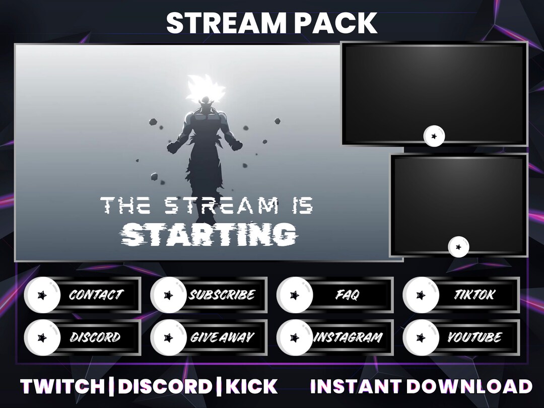 Twitch Stream Pack Twitch Screen Overlays Animated Webcam Twitch ...