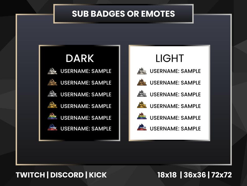 Sydney Opera House Twitch Sub Badges | Landmark Subscriber Badge Set ...