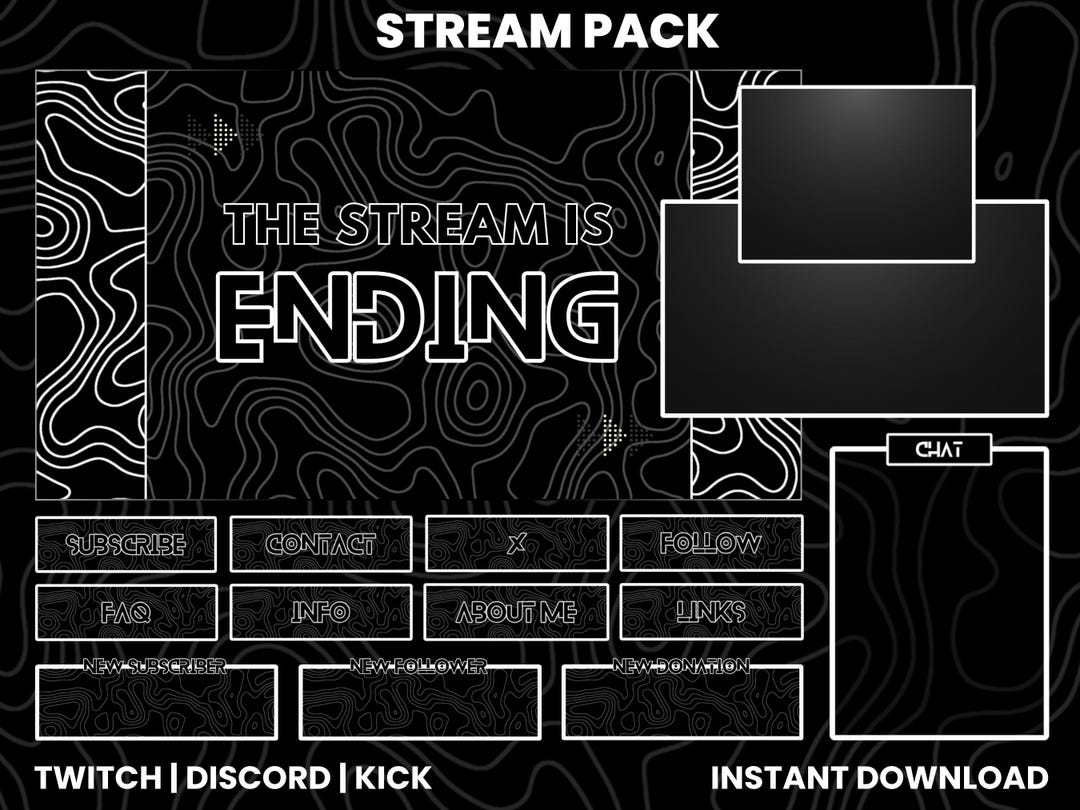 Animated Twitch Stream Pack | Twitch Screen Overlay | Webcam Overlay ...