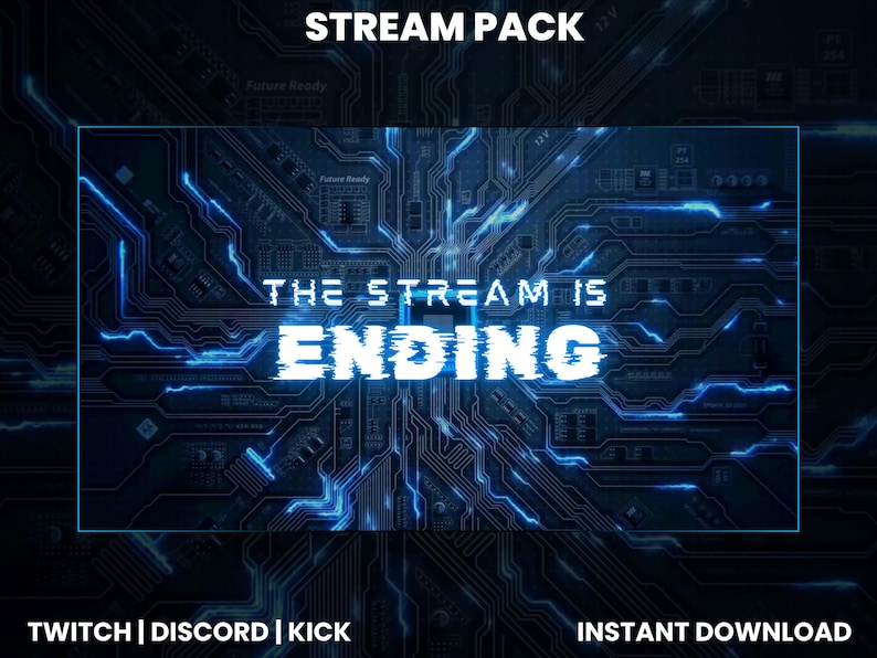 Animated Twitch Stream Pack | Circuit Technology Stream Pack | Twitch ...