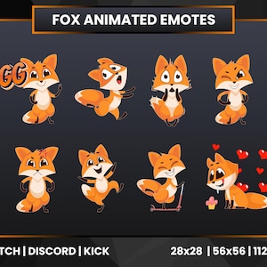 Animated Twitch Emotes Fox Emotes Wolf Animated Emotes Twitch Emotes ...