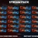 Ice & Fire Twitch Stream Pack Twitch Screen Overlays Animated Webcam ...