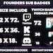 Founders Twitch Bit Badges + Transparent Version | Twitch Bit Badges ...